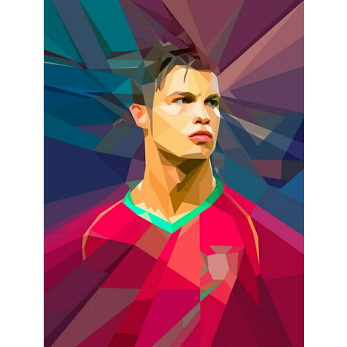 Плакат, постер на бумаге Cristiano Ronaldo/Криштиану Роналду/спорт. Размер 60 х 84 см