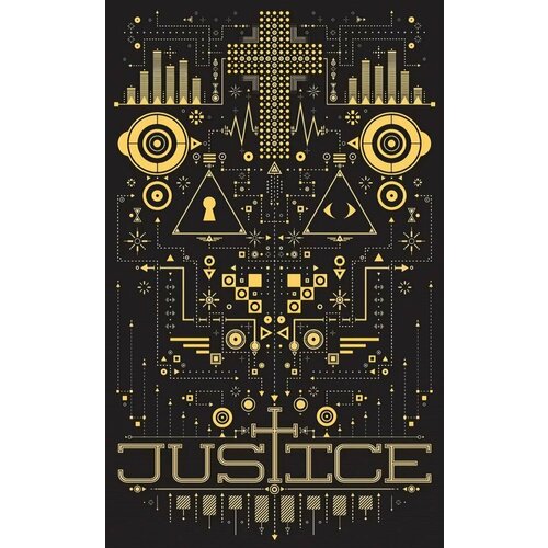 Плакат, постер на бумаге Justice/Джастис. Размер 30 х 42 см