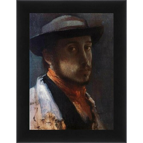 Плакат, постер на холсте Degas au chapeau moi. Эдгар Дега. Размер 30 х 42 см