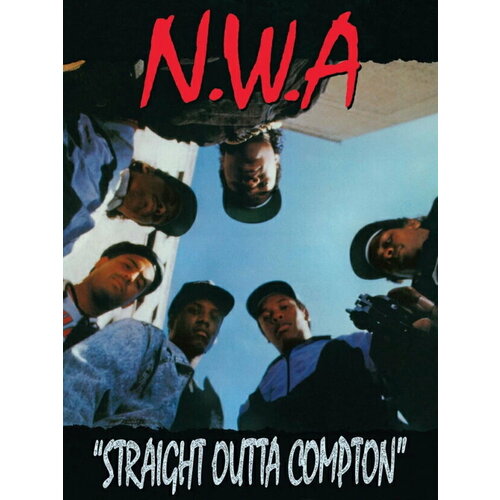 Плакат, постер на бумаге N. W. A.-Straight Outta Compton/музыкальные/поп исполнитель/артист/поп-звезда/группа. Размер 30 х 42 см