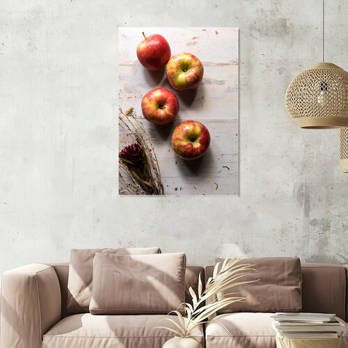 Картина/Картина на холсте для интерьера/Картина на стену/Картина для кухни/ - Цветы яблоки 20х30