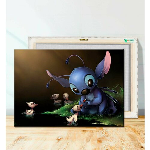 Картина на холсте для интерьера Лило и Стич, Lilo and Stitch, Дисней Disney (2) 30х40 см