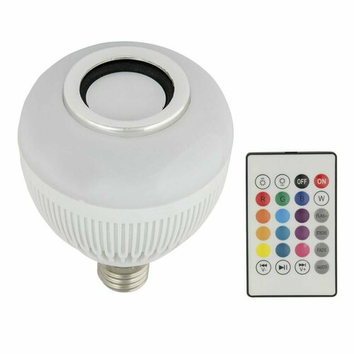 Лампа Диско 8 Вт LED Е27 RGB с динамиком и Bluetooth