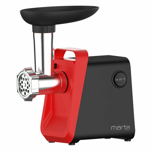 Мясорубка MARTA MT-MG2028A черный/красный