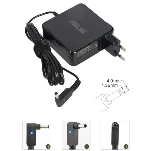 Зарядное устройство для ноутбука Asus VivoBook F507UA, 19V - 2,37А, 45 Вт (Штекер: 4.0-1.35мм) Квадратный