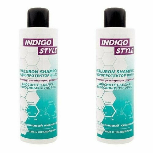 Шампунь-хондропротектор для волос INDIGO STYLE, биосинтез волосяных фолликулов, 1000 мл, 2 уп