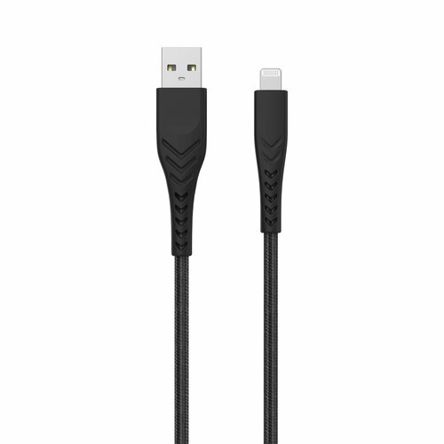 USB-кабель Lyambda, MFI, Type-A(m)/Lightning(m), 2,4A, 2,5м, чёрный, [LALm25-BK]