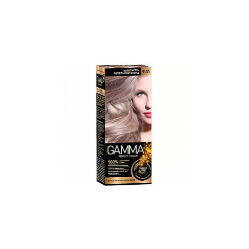 Крем-краска для волос GAMMA Perfect color 9.31 золотисто-пепельный блонд