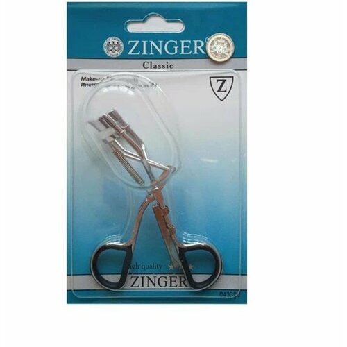 Зажим для ресниц с резиновыми ручками Zinger (Зингер), сменный блок, zo EYE-111-SP х 1шт
