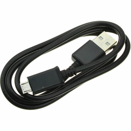 Шнур USB A-Micro-USB B (Android) 5PIN 0.8м, черный 1А