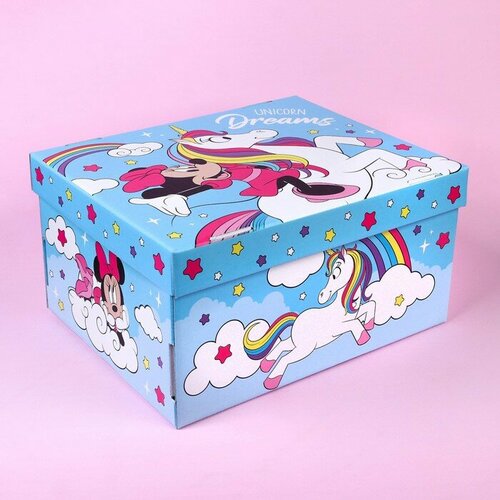 Disney Коробка подарочная складная с крышкой "Dreams", 31х25,5х16, Минни Маус