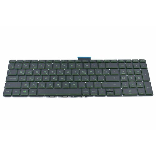 Клавиатура для HP Pavilion 15-bc412ur ноутбука с зеленой подсветкой