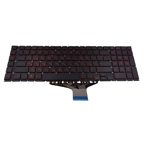Клавиатура для HP Omen 17-cb0031ur ноутбука с красной подсветкой