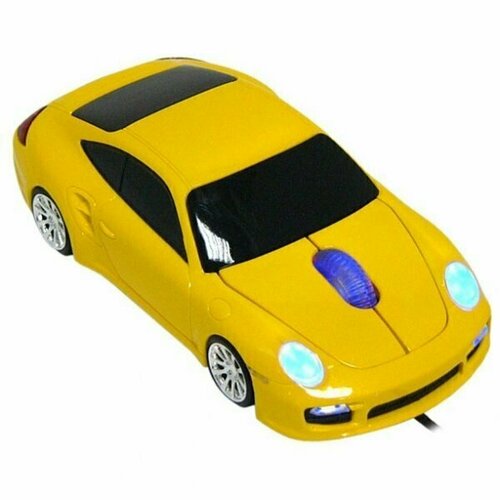 Мышь QUMO Q-DRIVE проводная оптическая Porsche 911 Turbo (Цвет желтый)