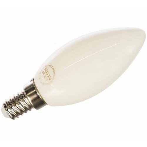 Лампа светодиодная LED 9вт E14 дневной матовая свеча | код 55170 | FERON (1 шт.)
