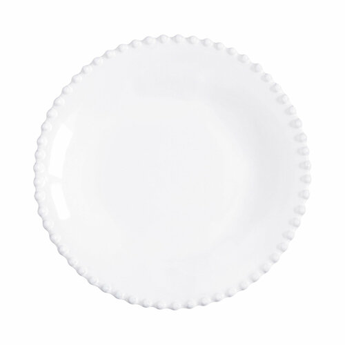 Тарелка глубокая COSTA NOVA Pearl, 24 см, 610 мл, керамическая, белая (PEP241-02202F)