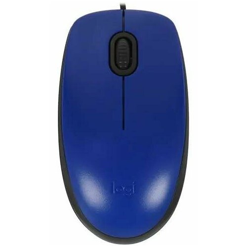 Мышь проводная Logitech M110 синий USB