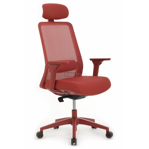 Кресло для персонала Riva Design Chair WORK W-218C красная сетка