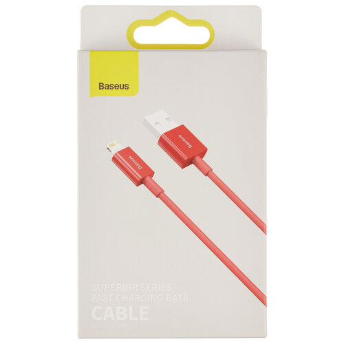 Кабель Baseus Superior Series Fast Charging Data Cable USB to iP 2.4A 1m (CALYS-A01, CALYS-A02, CALYS-A03, CALYS-A09) (red)