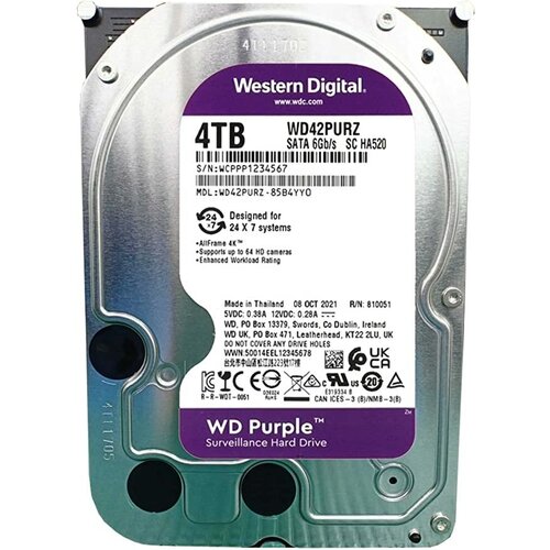 Жесткий диск Western Digital WD Purple 4 TB