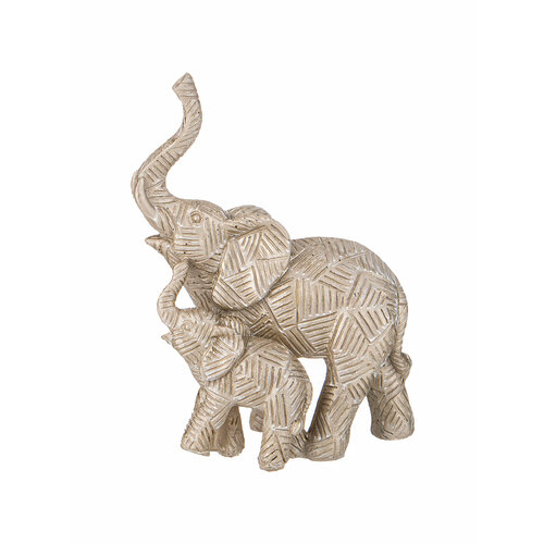 Статуэтка Lefard Слон, 12,5x5x9,5 см, серебристая