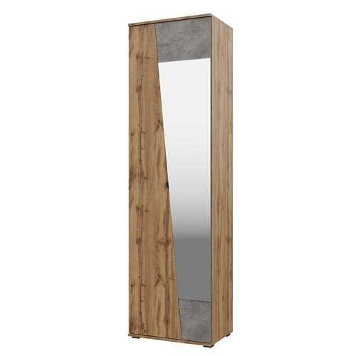 Шкаф для одежды с зеркалом Ижмебель Мари 1 Дуб Вотан
