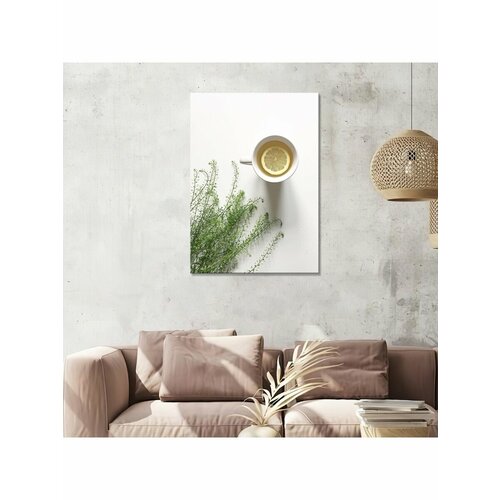 Картина на холсте с подрамником Чай с лимоном 1 60х80