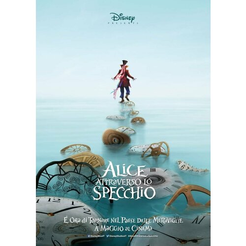 Плакат, постер на бумаге Алиса в Стране чудес (Alice in Wonderland, 2010г ). Размер 30 х 42 см