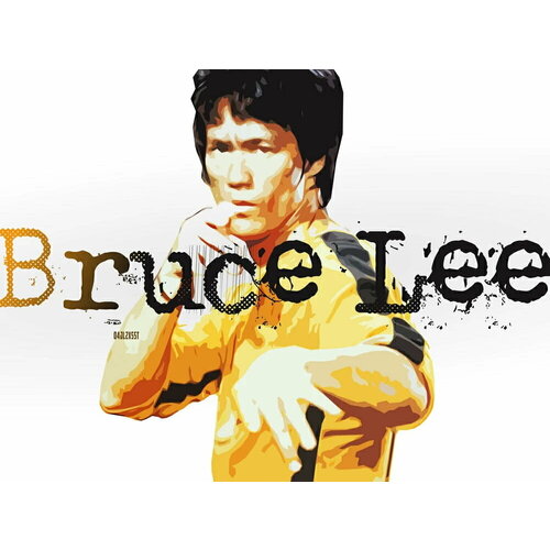 Плакат, постер на бумаге Bruce Lee/Брюс Ли/спорт. Размер 21 х 30 см