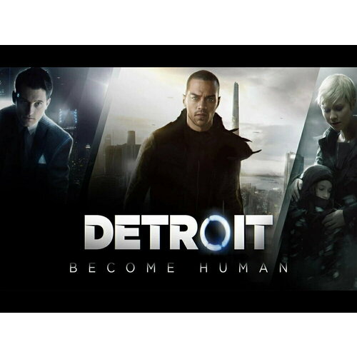 Плакат, постер на бумаге Detroit: Become Human/Детройт/игровые/игра/компьютерные герои персонажи. Размер 21 х 30 см