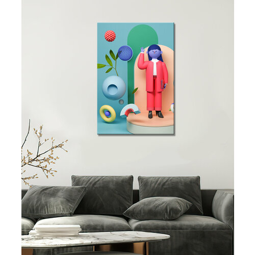 Картина/Картина на холсте для интерьера/Картина на стену/Картина для кухни/ - 3D иллюстрация (33) 50х70