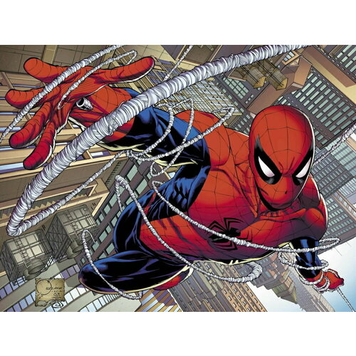 Плакат, постер на бумаге Spider Man/Человек Паук/комиксы/мультфильмы. Размер 42 х 60 см