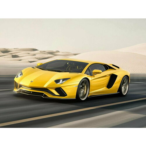 Плакат, постер на бумаге Lamborghini Aventador/Ламборджини Авентадор/авто/автомобиль/машина. Размер 21 х 30 см