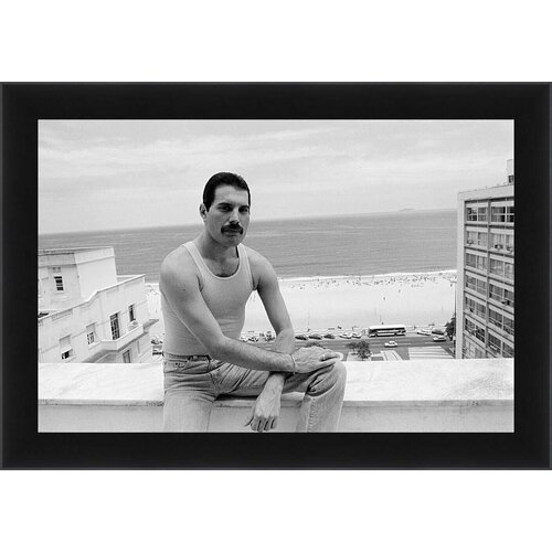 Плакат, постер на холсте Freddie Mercury Rio de Janeiro 1985. Размер 21 х 30 см