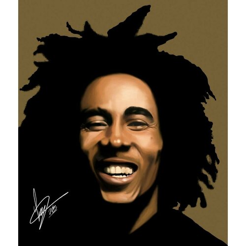 Плакат, постер на холсте Bob Marley/Боб Марли-Картина. Размер 30 х 42 см