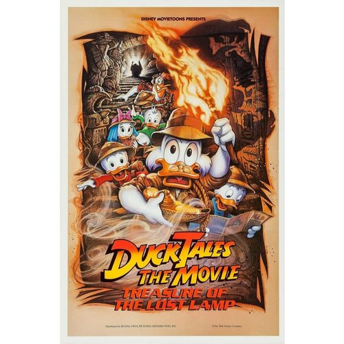 Плакат, постер на бумаге Утиные истории: Заветная лампа (DuckTales the Movie: Treasure of the Lost Lamp, 1990г). Размер 30 х 42 см