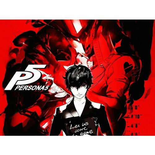 Плакат, постер на холсте Persona 5 Royal, Персона 5 Роял. Размер 60 х 84 см
