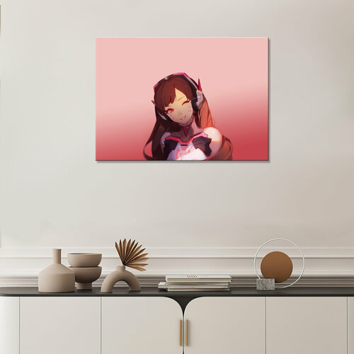 Картина/Картина на холсте для интерьера/Картина на стену/Картина для кухни/ - Owerwatch аниме арт (1) 20х30