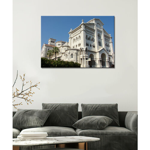 Картина/Картина на холсте для интерьера/Картина на стену/Картина для кухни/ - Монако/Собор Святого Николая (1) 20х30