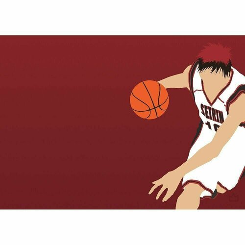 Плакат, постер на холсте Баскетбол Куроко, Kuroko no Basuke. Размер 21 х 30 см