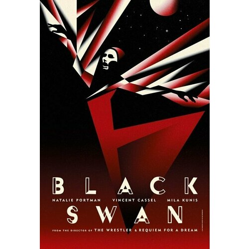 Плакат, постер на холсте Чёрный лебедь (Black Swan), Даррен Аронофски. Размер 21 х 30 см