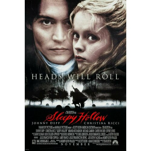 Плакат, постер на холсте Сонная Лощина (Sleepy Hollow, 1999). Размер 60 х 84 см