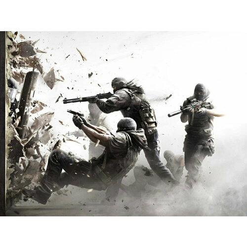 Плакат, постер на бумаге Tom Clancy s Rainbow Six Siege (Модульные постеры)-2/искусство/арт/абстракция/творчество. Размер 30 х 42 см