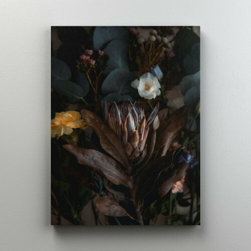 Интерьерная картина на холсте "Осенний букет" растения, размер 30x40 см