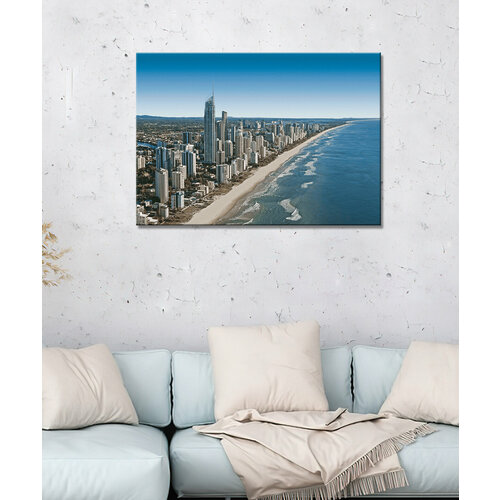 Картина/Картина на холсте для интерьера/Картина на стену/Картина для кухни/ -Австралия океан город 4 60х80