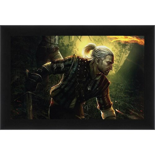 Плакат, постер на холсте The Witcher 2: Assassins Of Kings. Размер 21 х 30 см