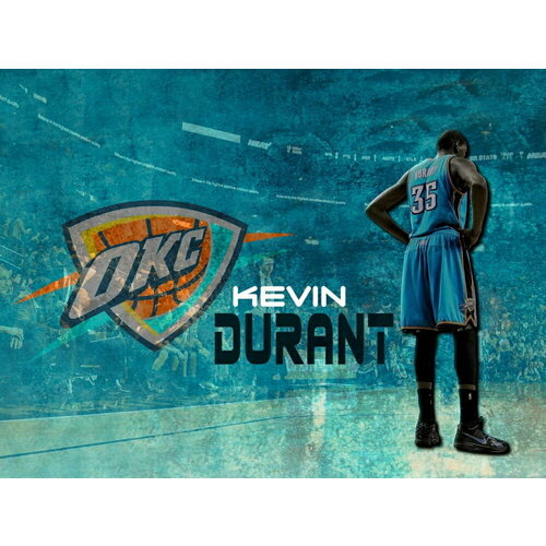 Плакат, постер на бумаге Durant Kevin/Кевин Дюрант/спорт. Размер 21 х 30 см