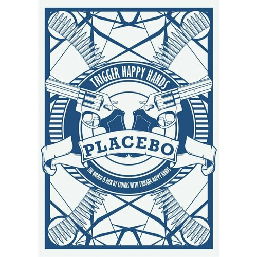 Плакат, постер на холсте Placebo-Trigger Happy Hands/Пласебо-Триггер хеппи хендс. Размер 21 х 30 см