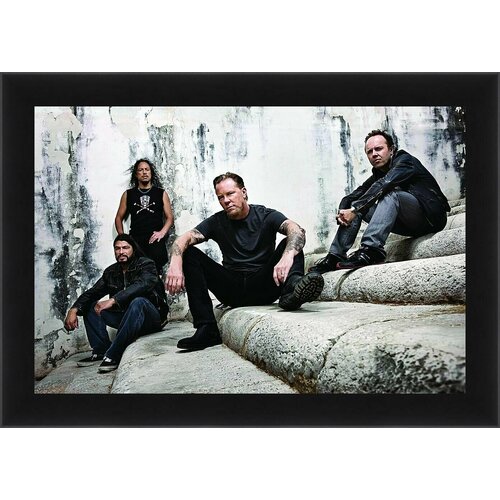 Плакат, постер на холсте Металлика. Metallica. Размер 42 х 60 см
