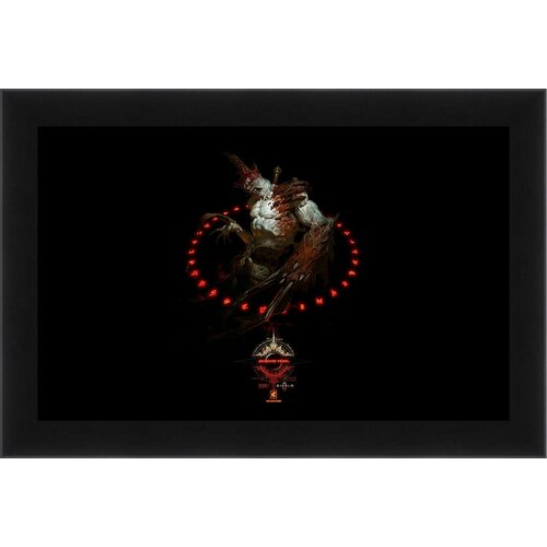 Плакат, постер на бумаге Diablo III. Размер 60 х 84 см